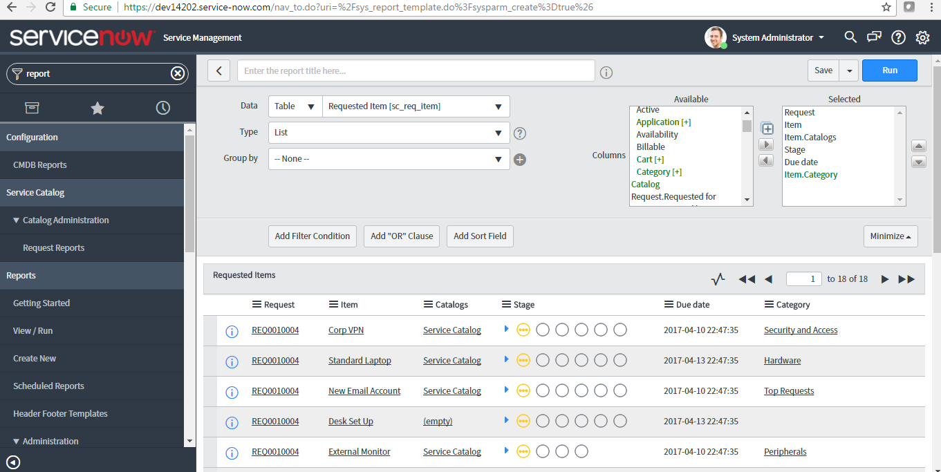 Solved: How to generate a catalog utilisation report? - ServiceNow ...