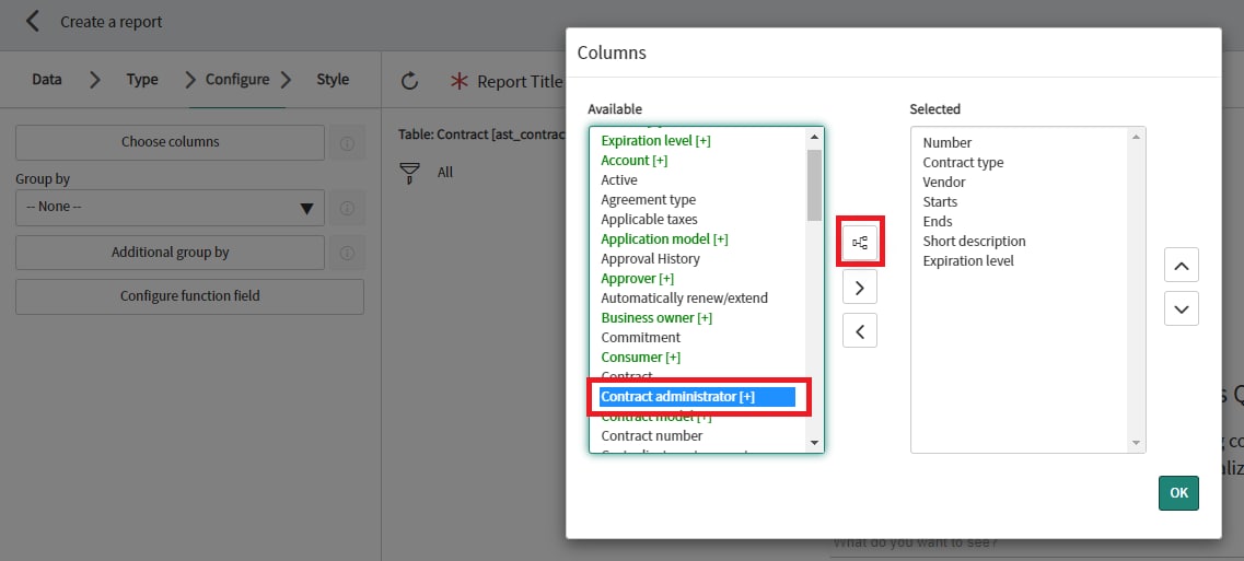 How can I join tables in Create Reports? - ServiceNow Community