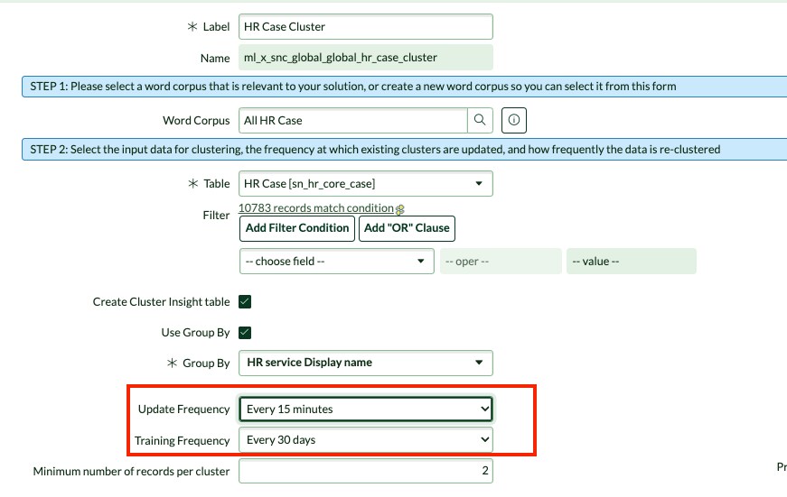 Predictive Intelligence - Clustering -> How to sho... - ServiceNow ...