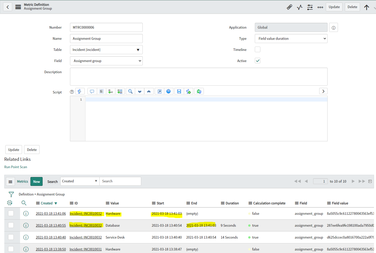 Solved How Can I Determine When An Sctask Is Assigned Servicenow