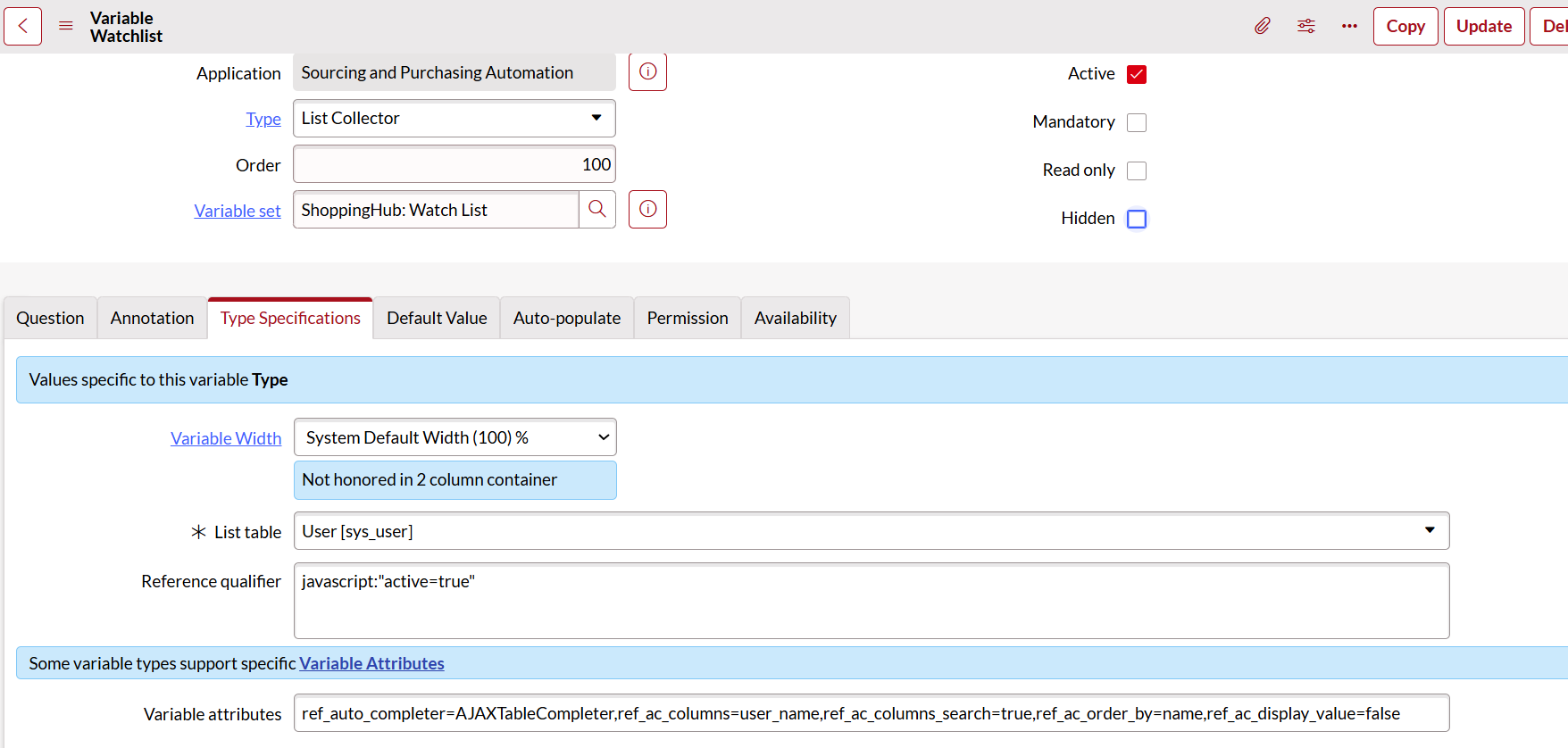 List Collector shows only one Alphabet users - ServiceNow Community