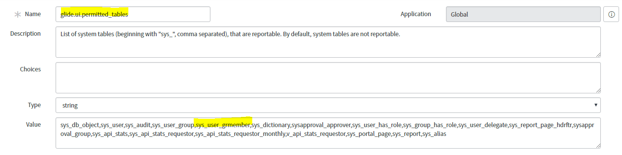 Reporting on System Tables - ServiceNow Community