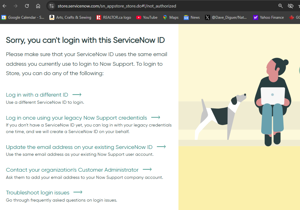 Solved: How do I login to the ServiceNow Store ? - ServiceNow Community