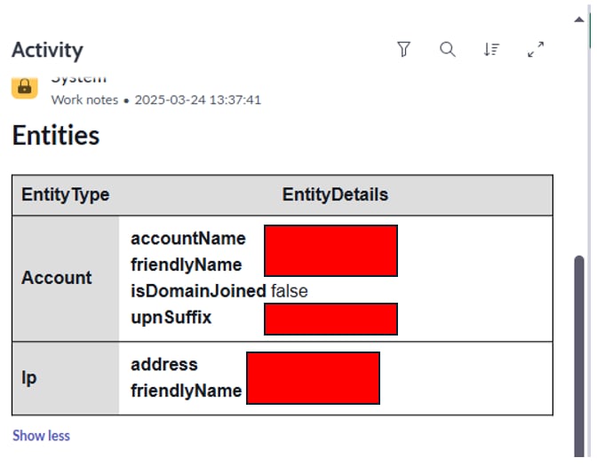 Map entities from Sentinel to ServiceNow - ServiceNow Community