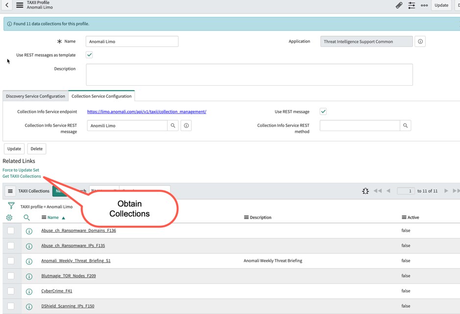 Creating an authenticated Threat Intel TAXII feed ... - ServiceNow ...