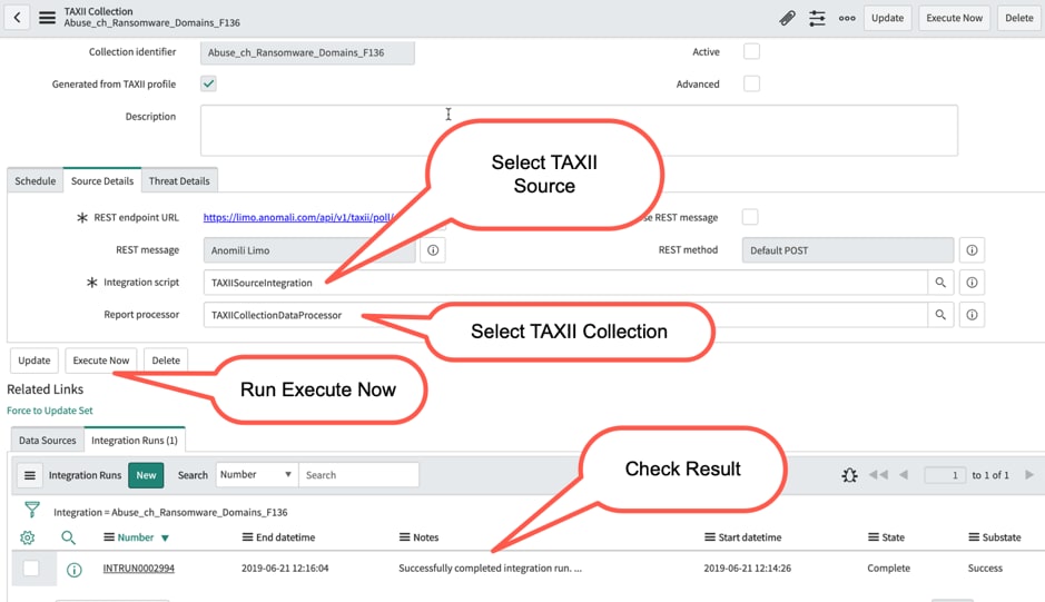 Creating an authenticated Threat Intel TAXII feed ... - ServiceNow ...