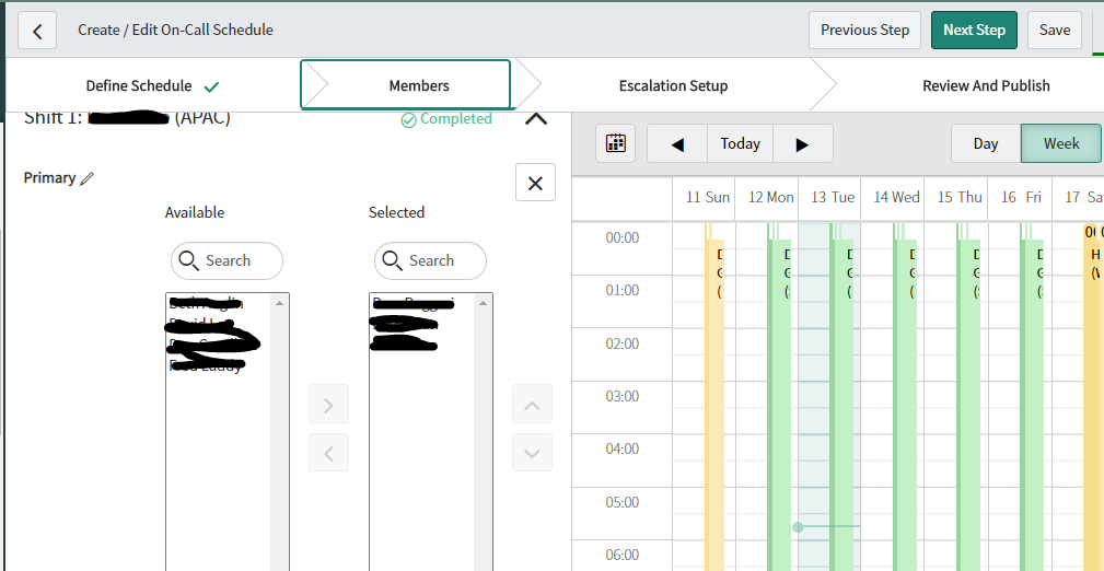 On-Call Scheduling - Editing Shifts - ServiceNow Community