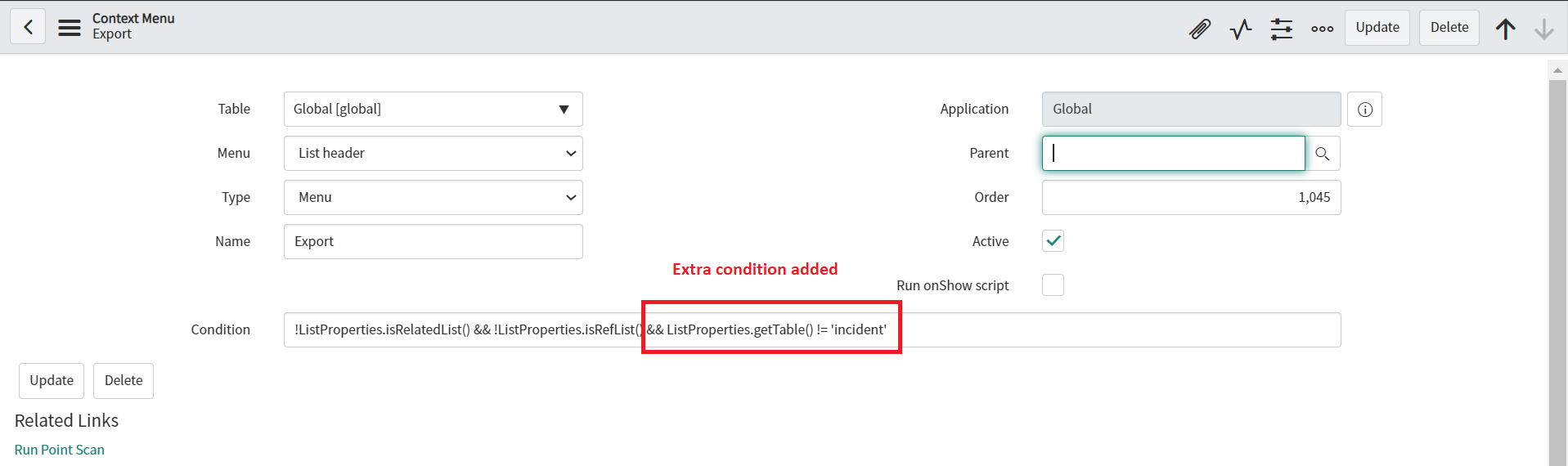 Solved How Can I Edit The Form Context Menu Servicenow Community