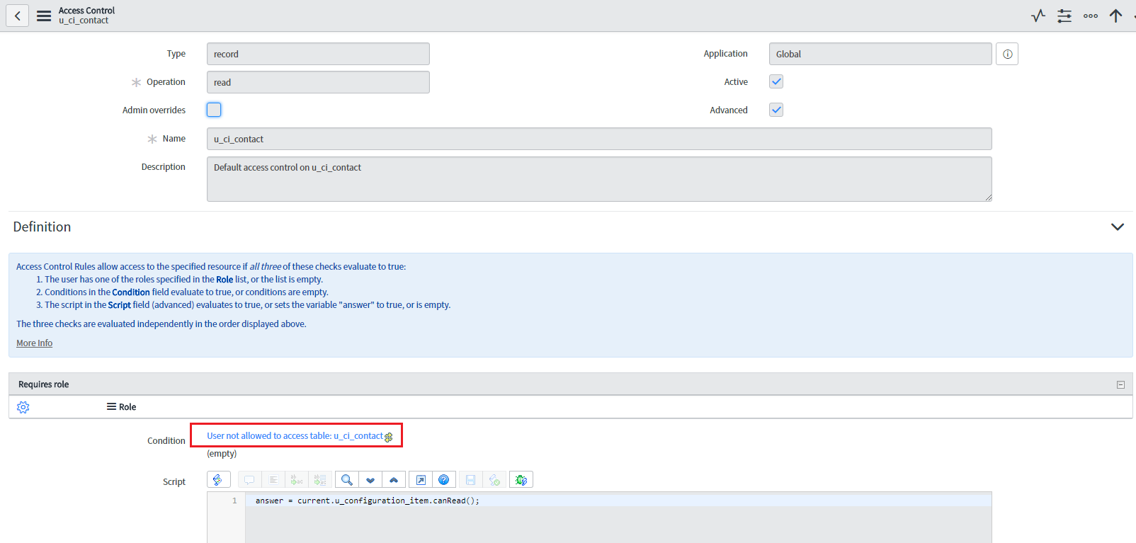 ACL using canRead() - ServiceNow Community