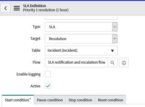 what is enable logging in sla ,what is the use of ... - ServiceNow Community