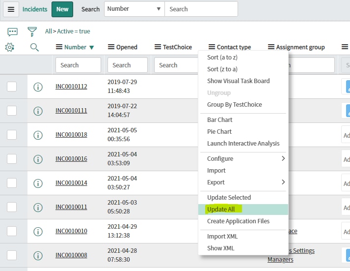 Solved: Bulk close 1200 Incidents. - ServiceNow Community