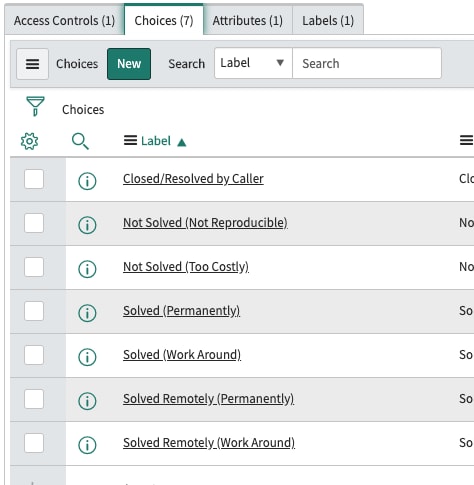 create a new Resolution code - ServiceNow Community