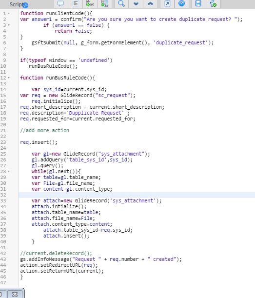 Solved: Duplicate a service request ticket - ServiceNow Community