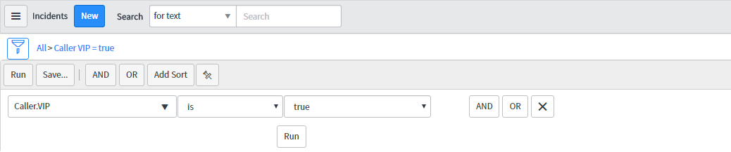 Solved: how to search by VIP? - ServiceNow Community