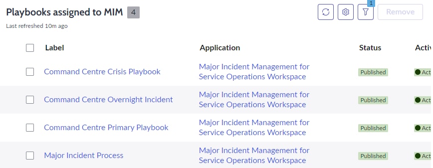 Different playbooks showing in Playbook tab in SOW... - ServiceNow ...