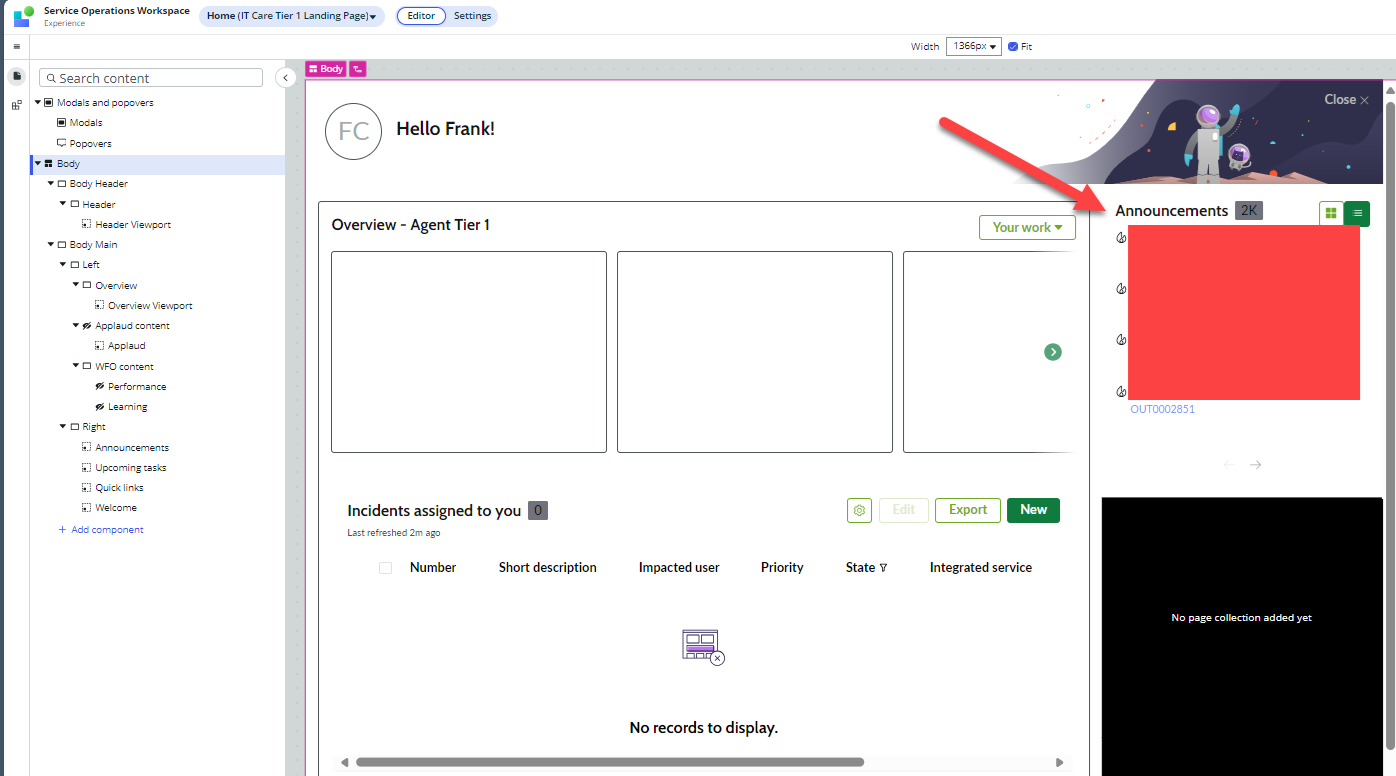 Service Operations Workspace - Announcements - ServiceNow Community