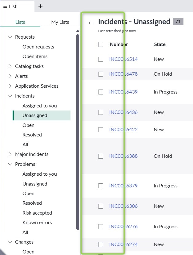 SOW lists looks different for admin and itil users... - ServiceNow ...