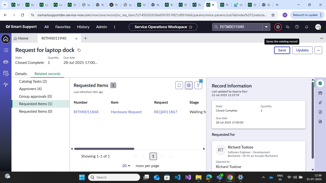 SOW - Related List Edit Button enabling - ServiceNow Community