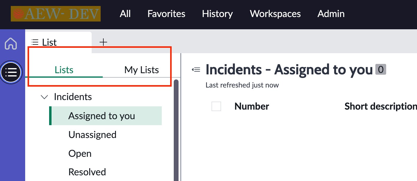 Service Operations Workspace default list selectio... - ServiceNow ...