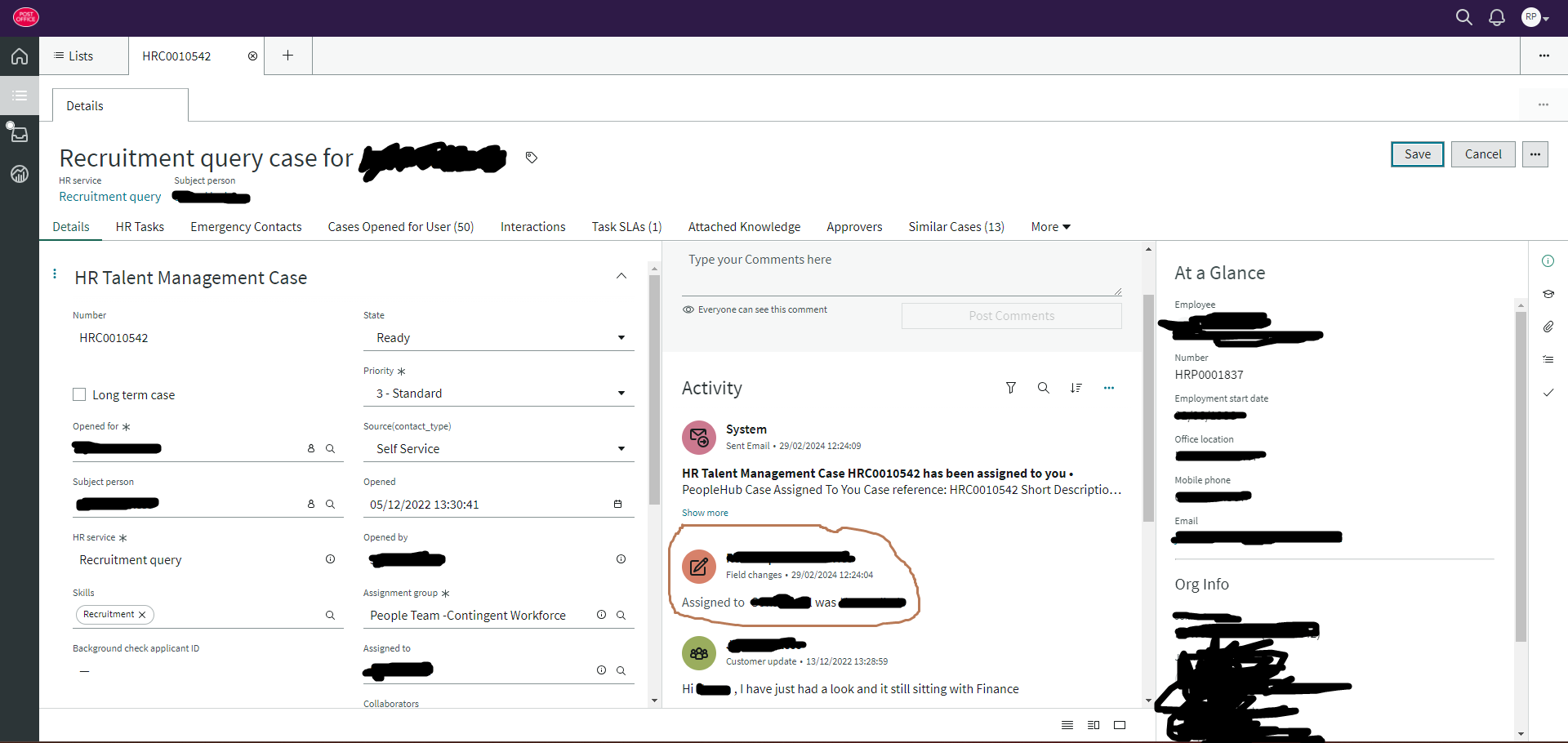Add assigment group in the activity stream - ServiceNow Community