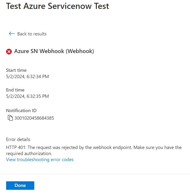Integrate Azure monitor with servicenow webhook en... - ServiceNow ...
