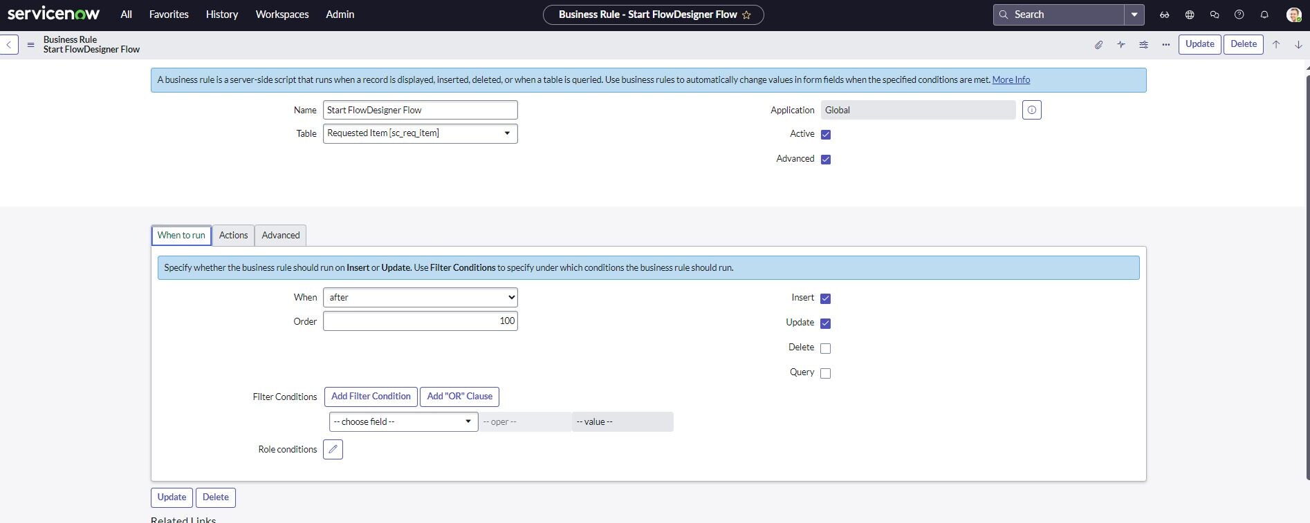 Solved: Service Catalog Request Trigger for Flow Designer? - ServiceNow Community
