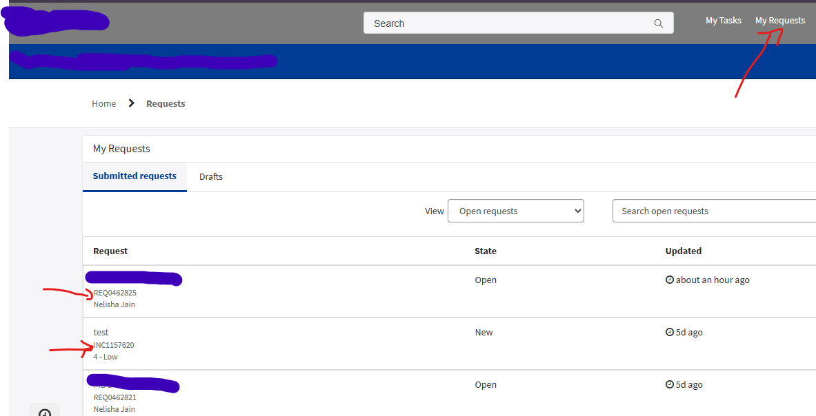 My requests tab modification - ServiceNow Community