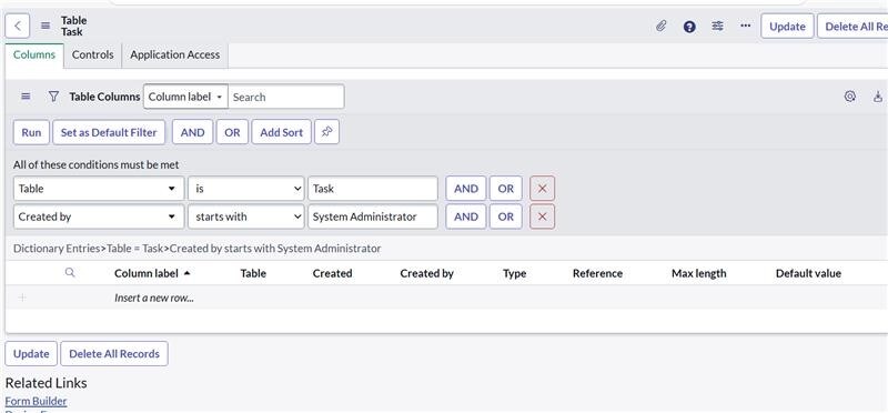 Solved: Task Table - ServiceNow Community