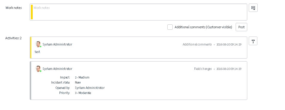 How can change the color of filed in activity for ... - ServiceNow ...