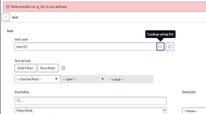 Solved: List Collectorのフィルターを動的に変更 - ServiceNow Community