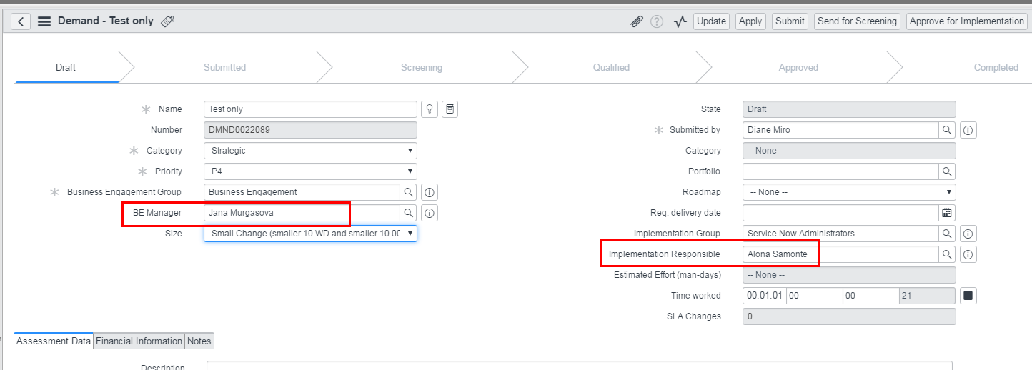 Solved: How to apply new SLA Definition on existing demand ...