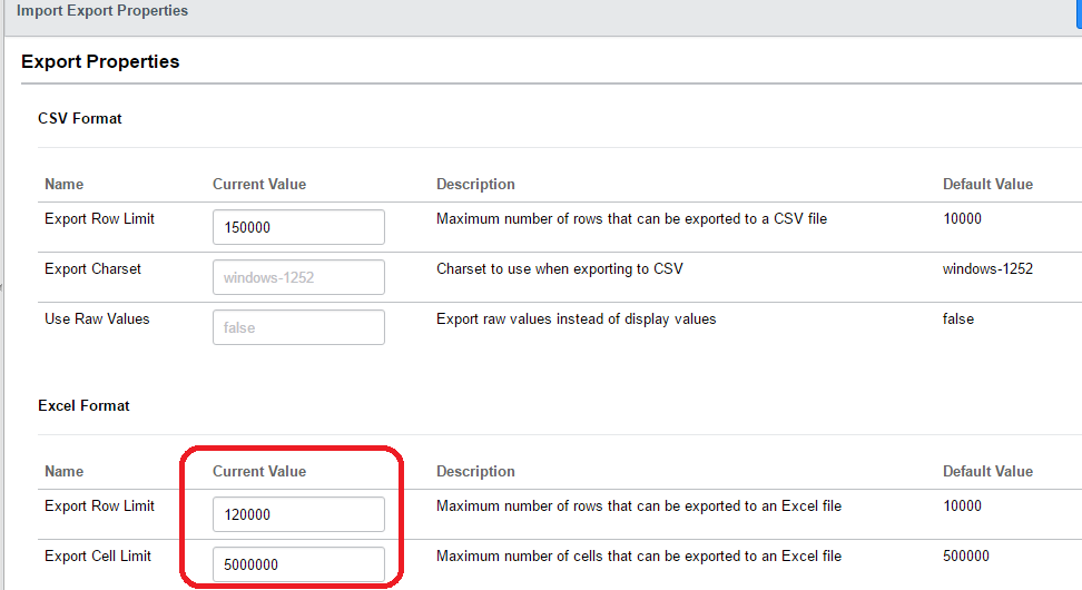 Excel export limit - ServiceNow Community