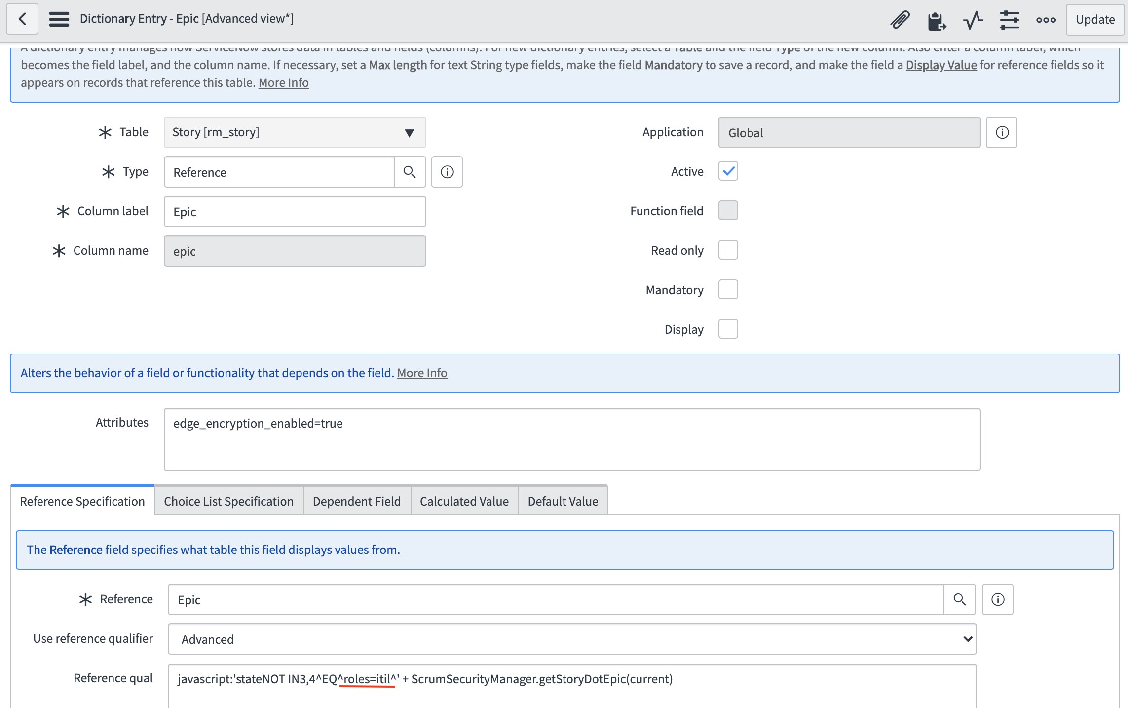 Solved: Reference Qualifier roles=itil not working - ServiceNow Community