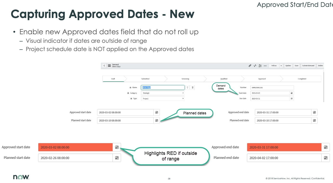 Solved: Approved Start Date and Approved End Date in Proje ...