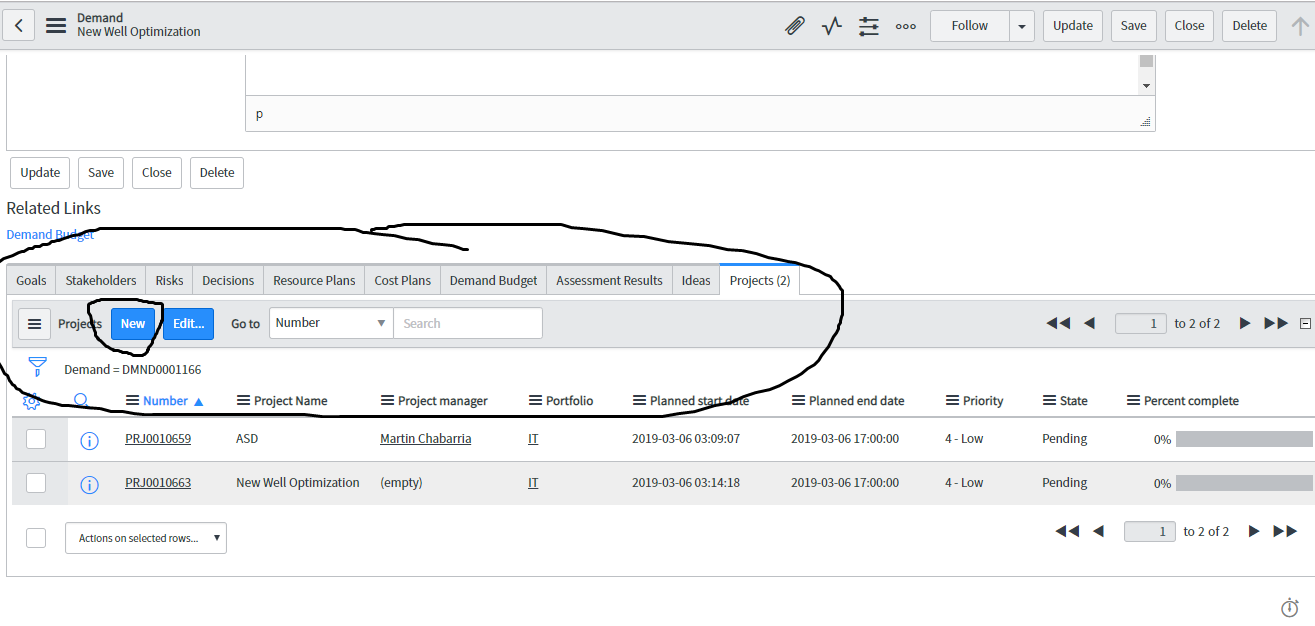 Demand field copy to Project - ServiceNow Community