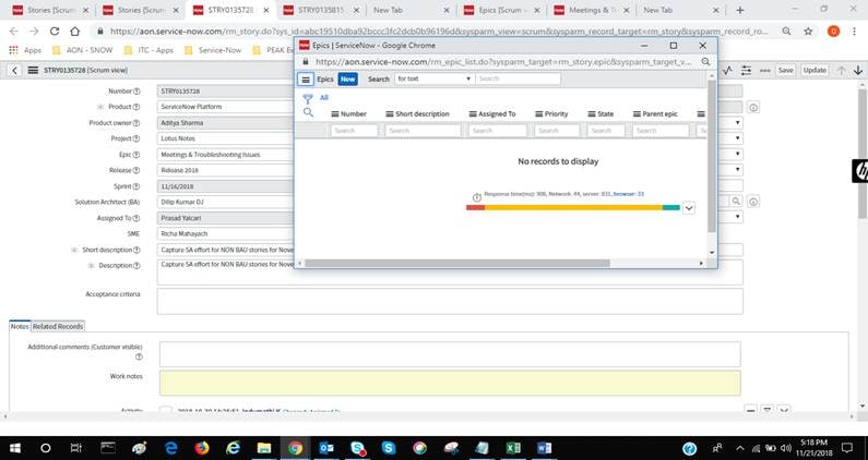 Solved: EPIC Reference Field On Story Form Is Showing No R... - ServiceNow Community
