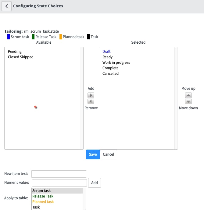 State definitions for Agile Development Scrums - ServiceNow Community