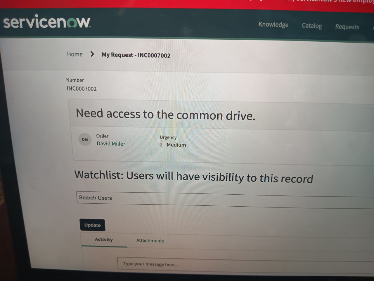 How to update watchlist users on standard ticket p... - ServiceNow ...