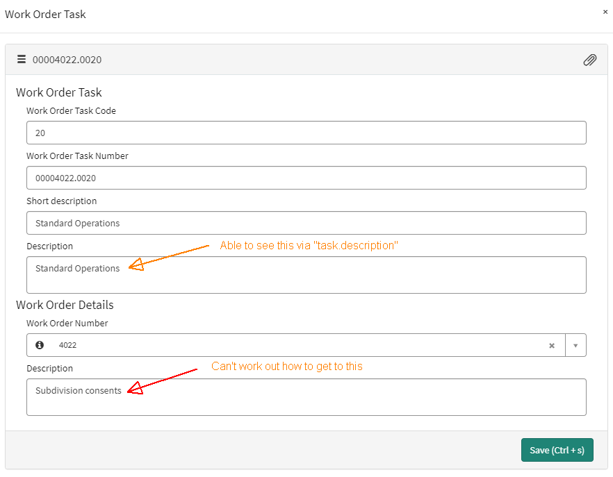 Trying to display Work Order Details Description i... - ServiceNow ...