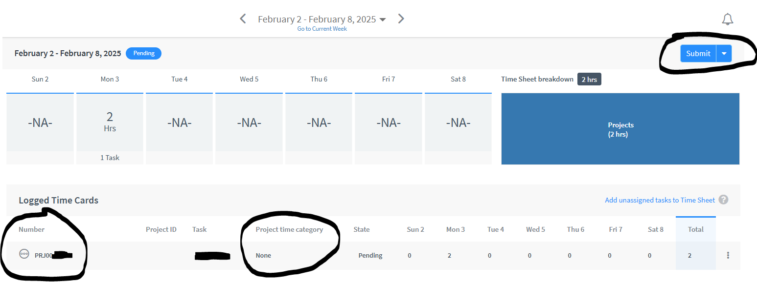 Time Sheet Portal - Project Time Category - ServiceNow Community