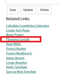 Accessing Planning Console Tabs Directly from the ... - ServiceNow ...