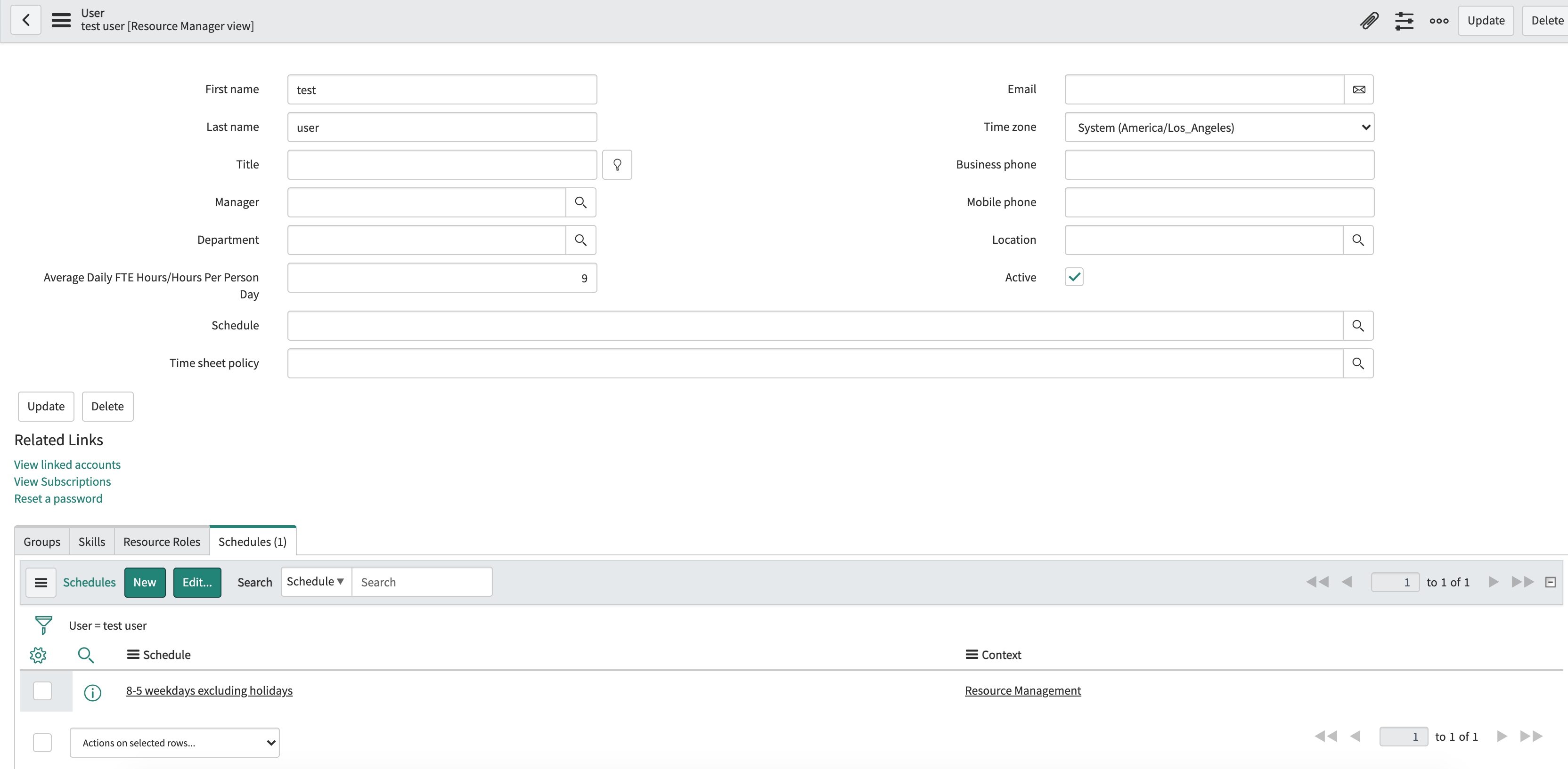 Resource Capacity in Resource Management - ServiceNow Community