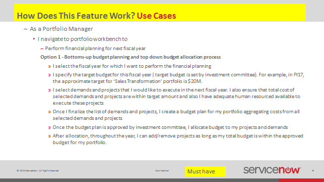 Cost plan, Cost breakdown, Expense line, Resource ... - ServiceNow ...