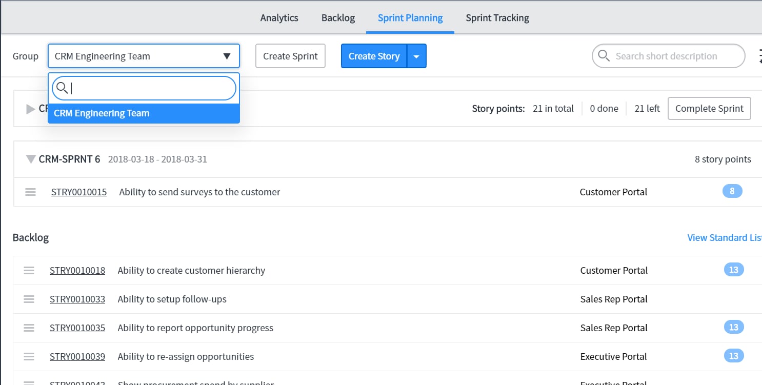 Cannot see Agile Group in Sprint Planning / Choosi... - ServiceNow ...