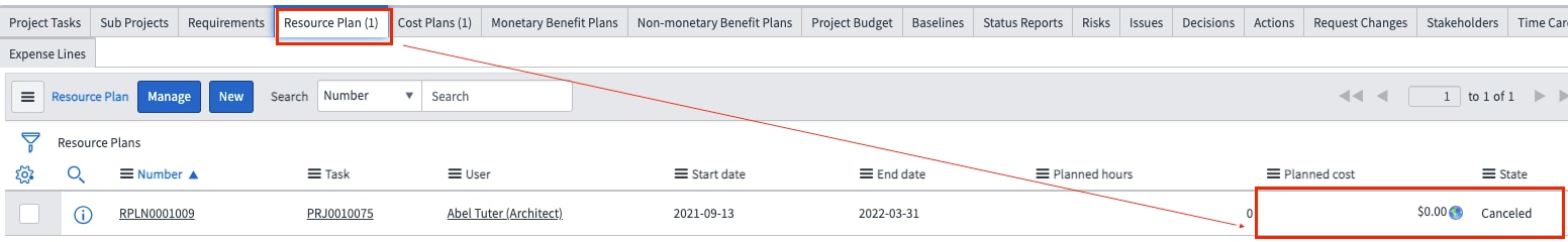 Relation between Resource Plan & Cost plan - ServiceNow Community