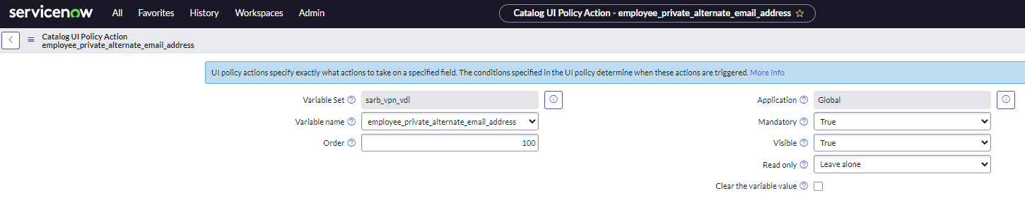 Solved: UI Policy advice - ServiceNow Community