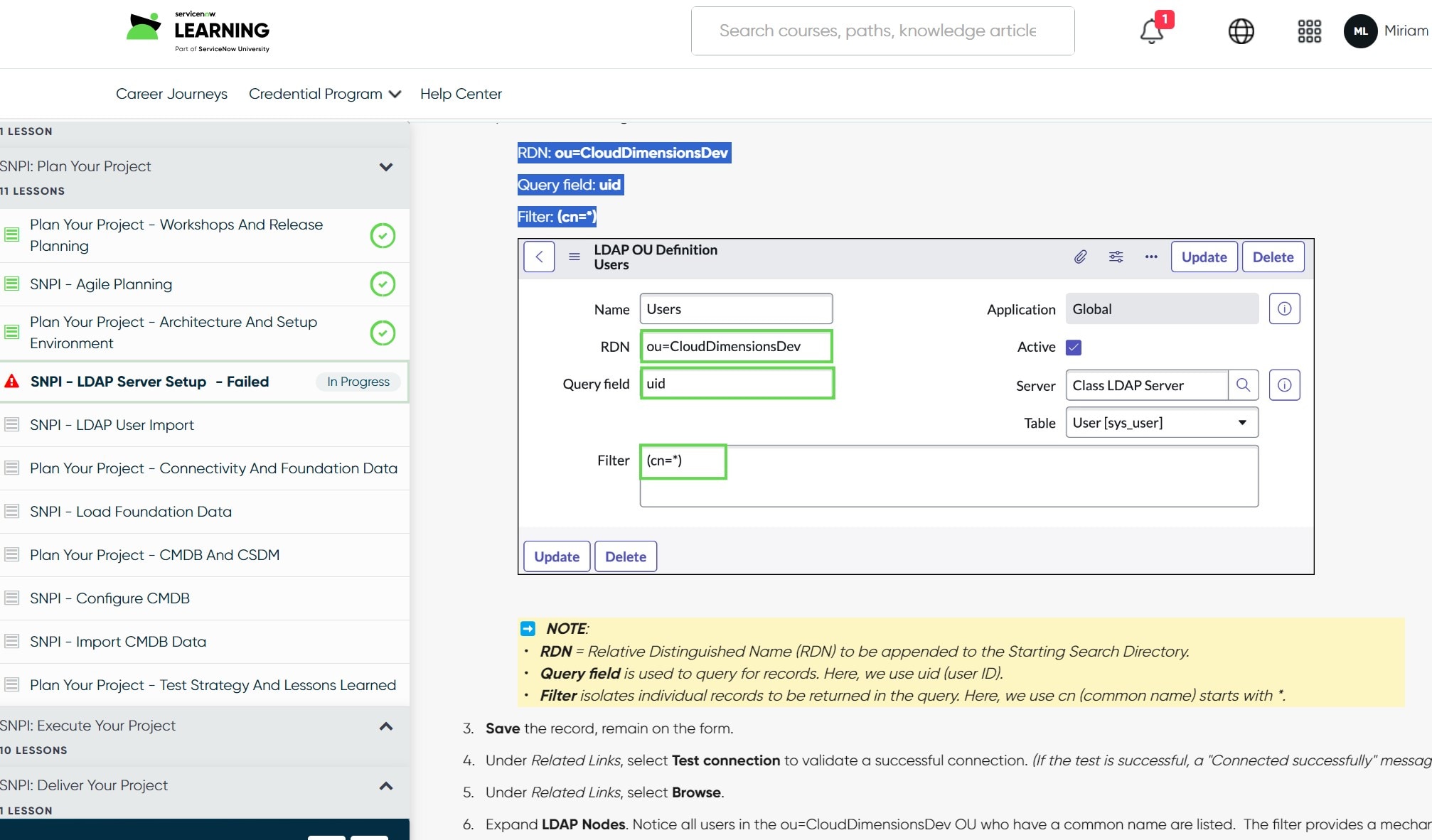 Solved: SNPI - LDAP SERVER SETUP - ServiceNow Community
