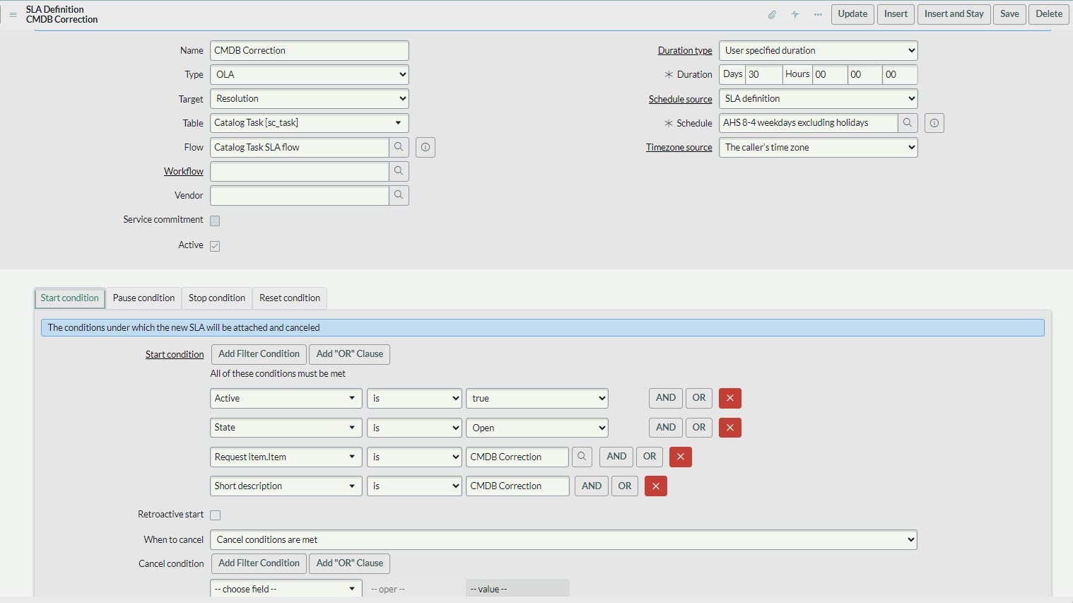 Solved: OLA's and SLA's - ServiceNow Community