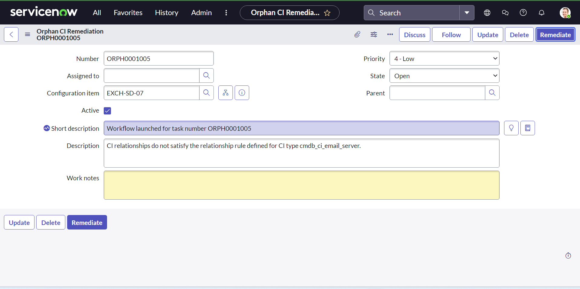 Solved: CMDB health simulator (Vancouver) Task 13 configur ...