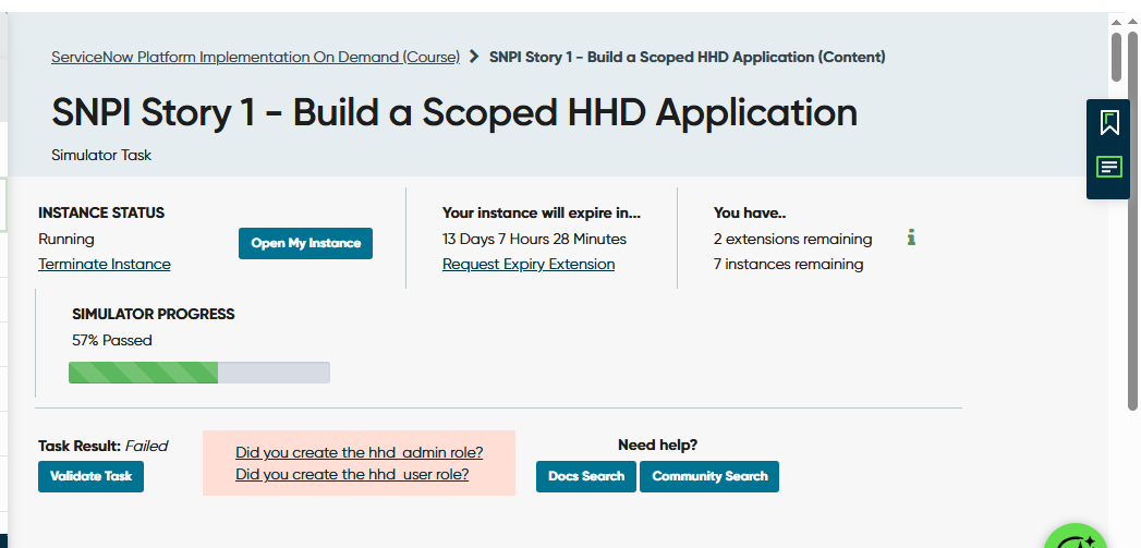 Solved: SNPI Story 1 - Build a Scoped HHD Application - ServiceNow ...